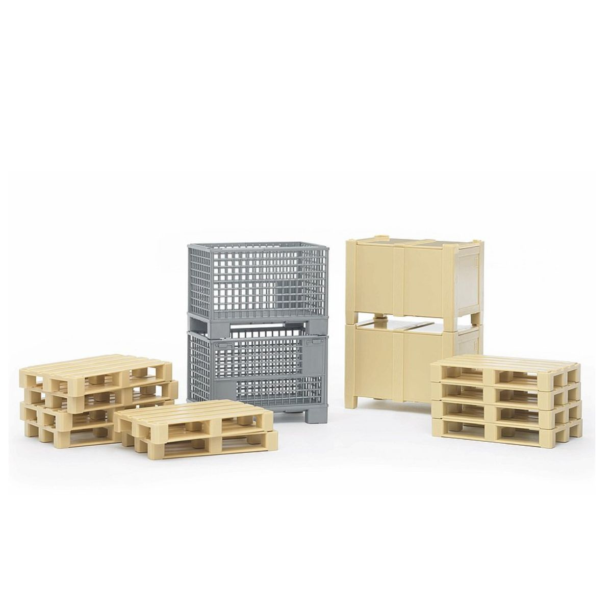 Pallet logistics kit – Bruder toy at 1/16 scale